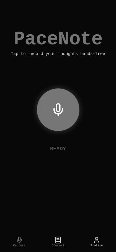 PaceNote Voice Companion