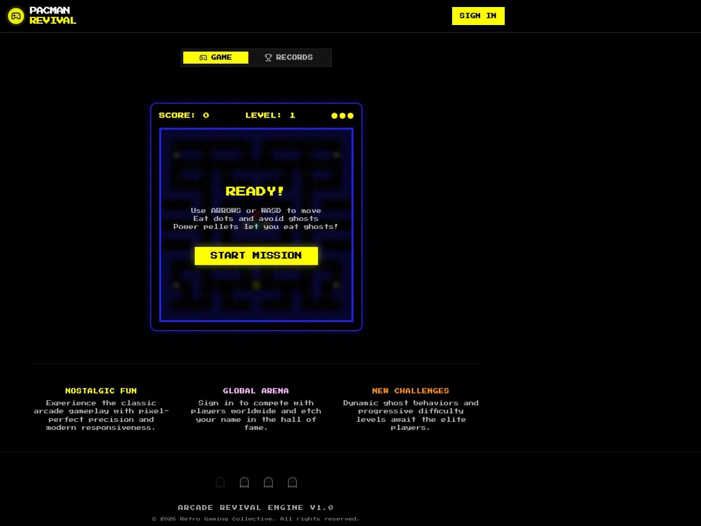 Pacman Arcade Revival
