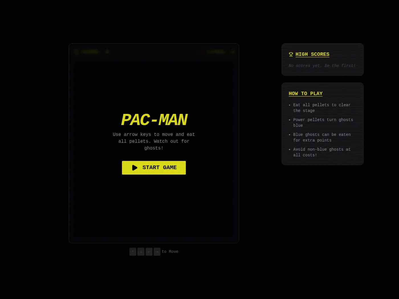Pacman Arcade Clone