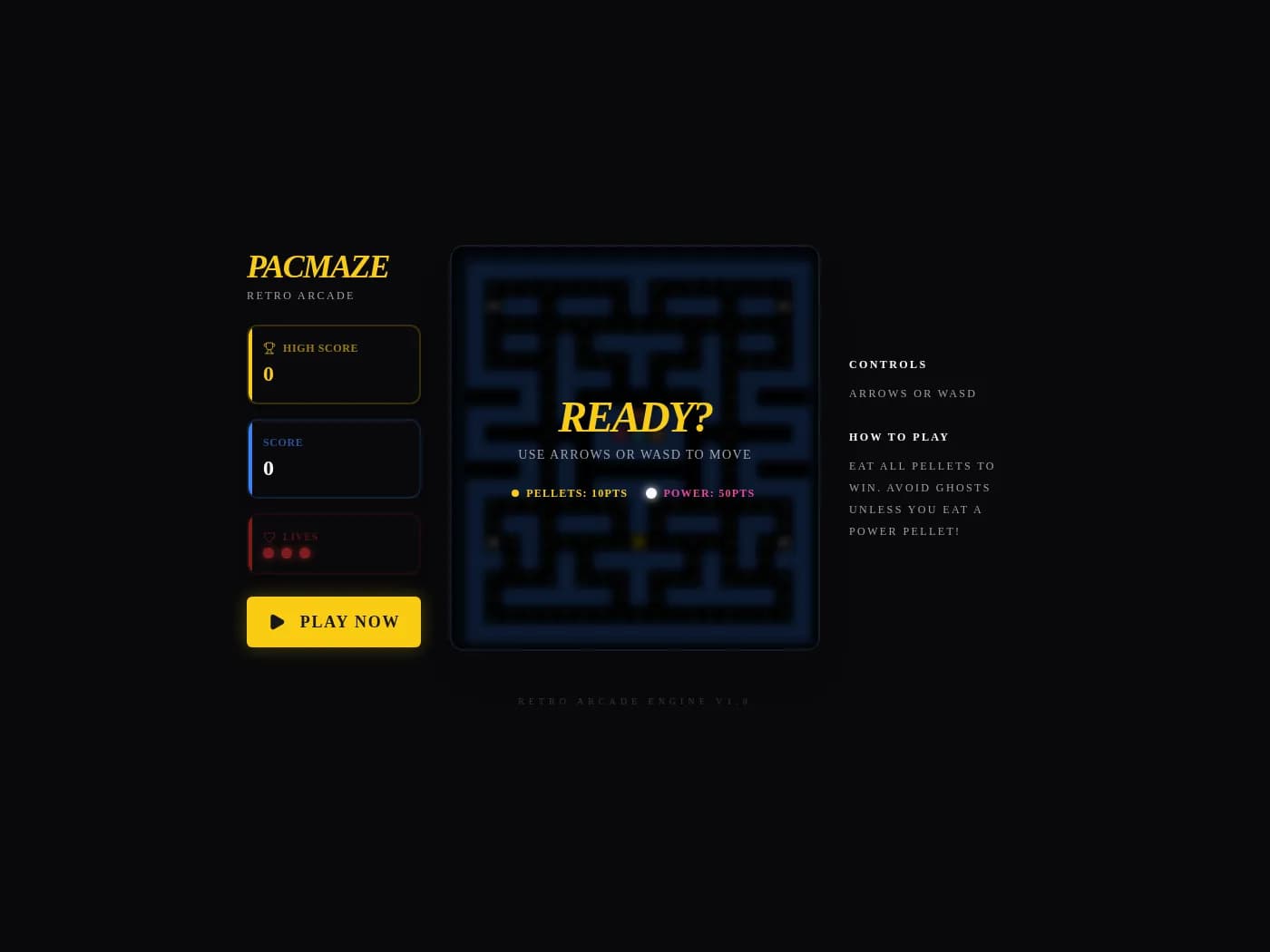 PacMaze Game