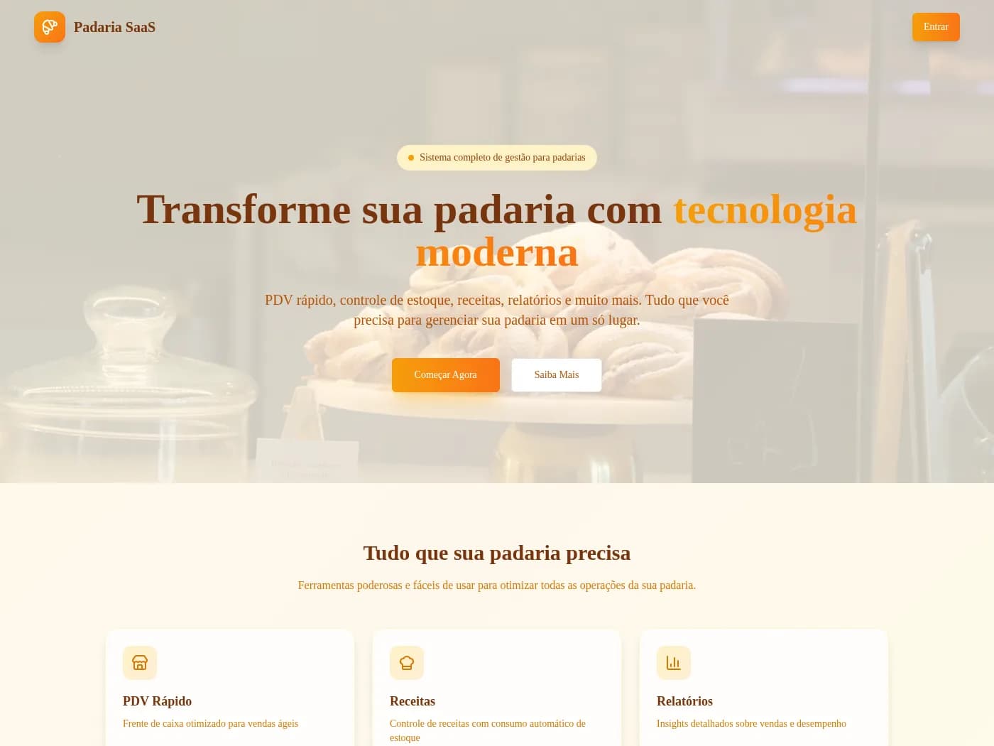 Padaria Admin SaaS