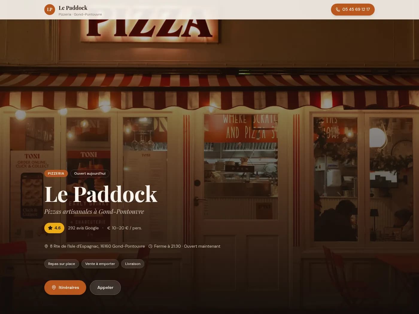 Le Paddock Pizza Hub