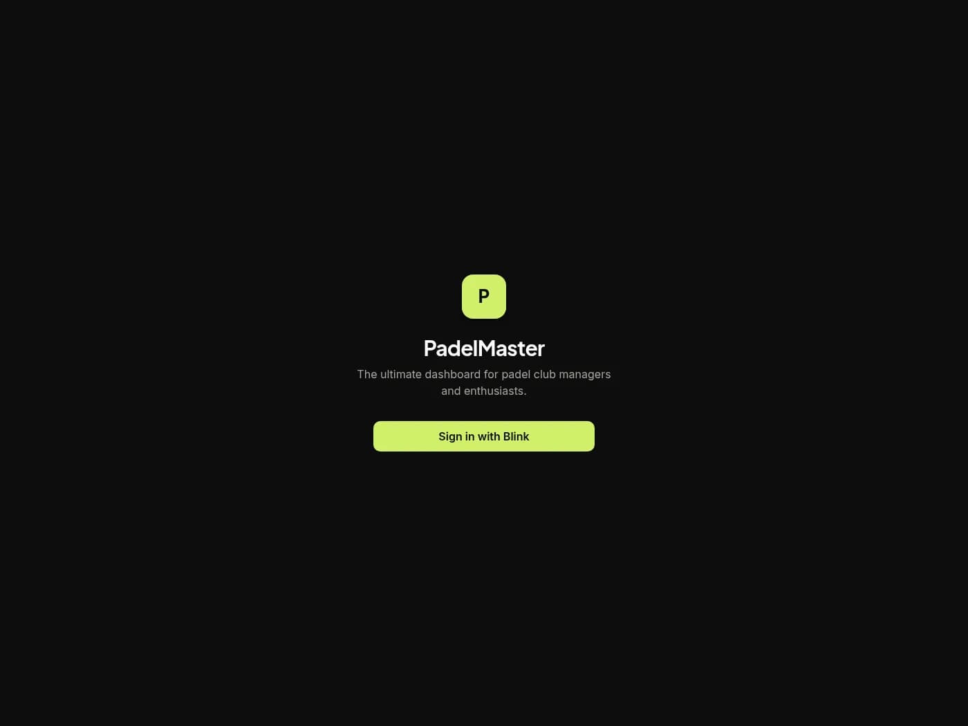 Padel Club Dashboard