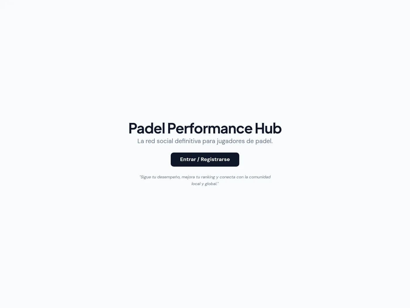 Padel Performance Hub