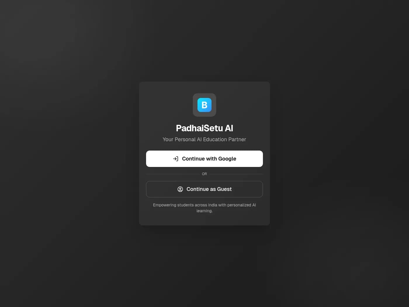 PadhaiSetu AI Platform