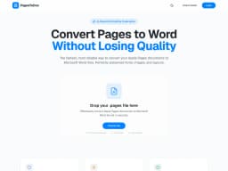Pages to Doc Converter