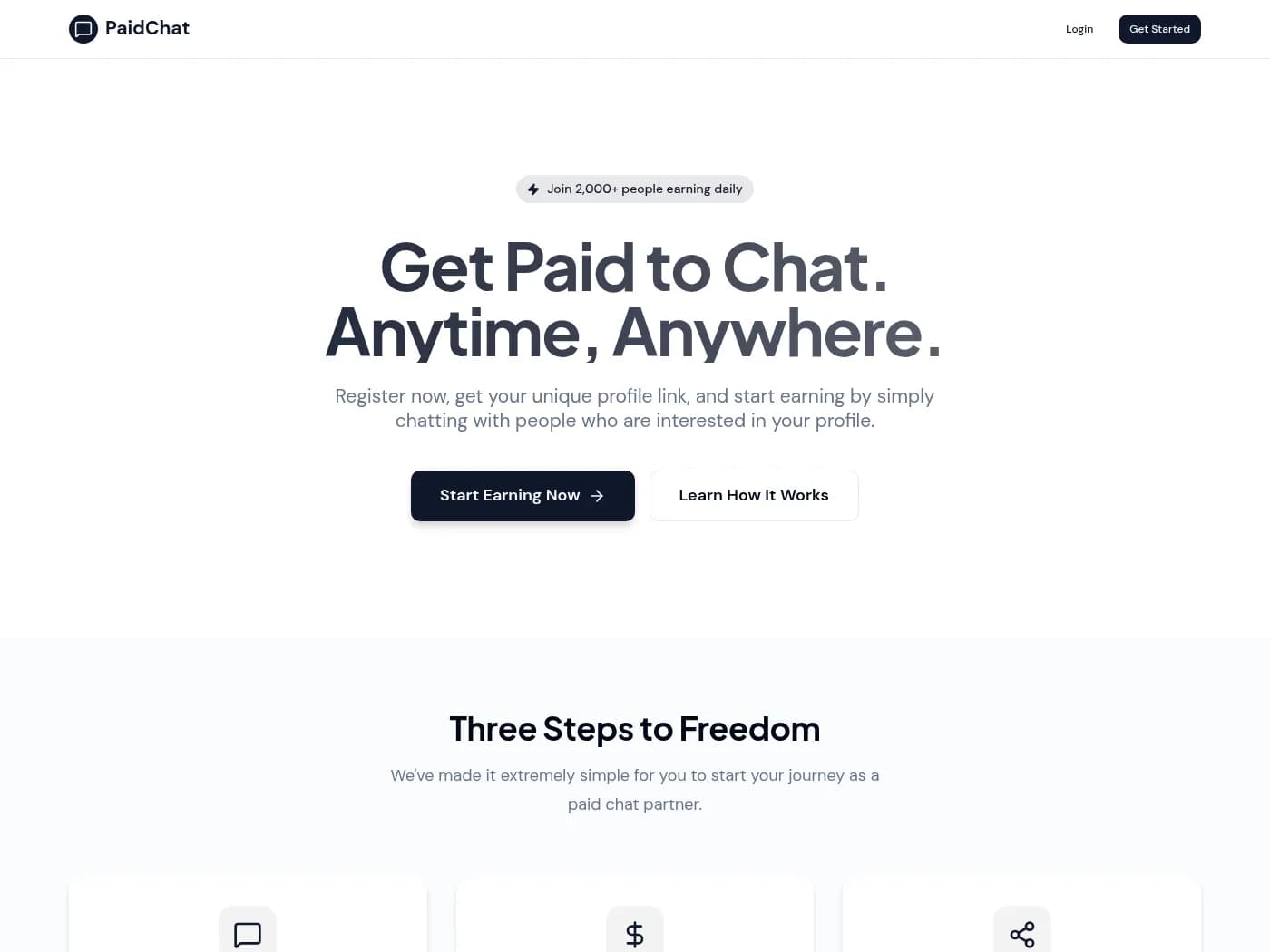 Get Paid Chat Portal