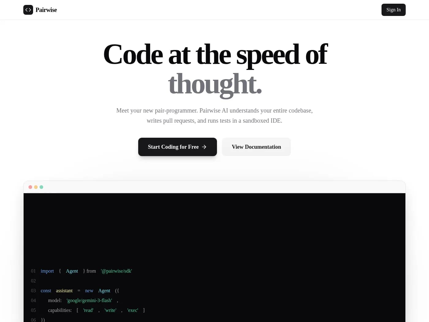 Pairwise AI Coder