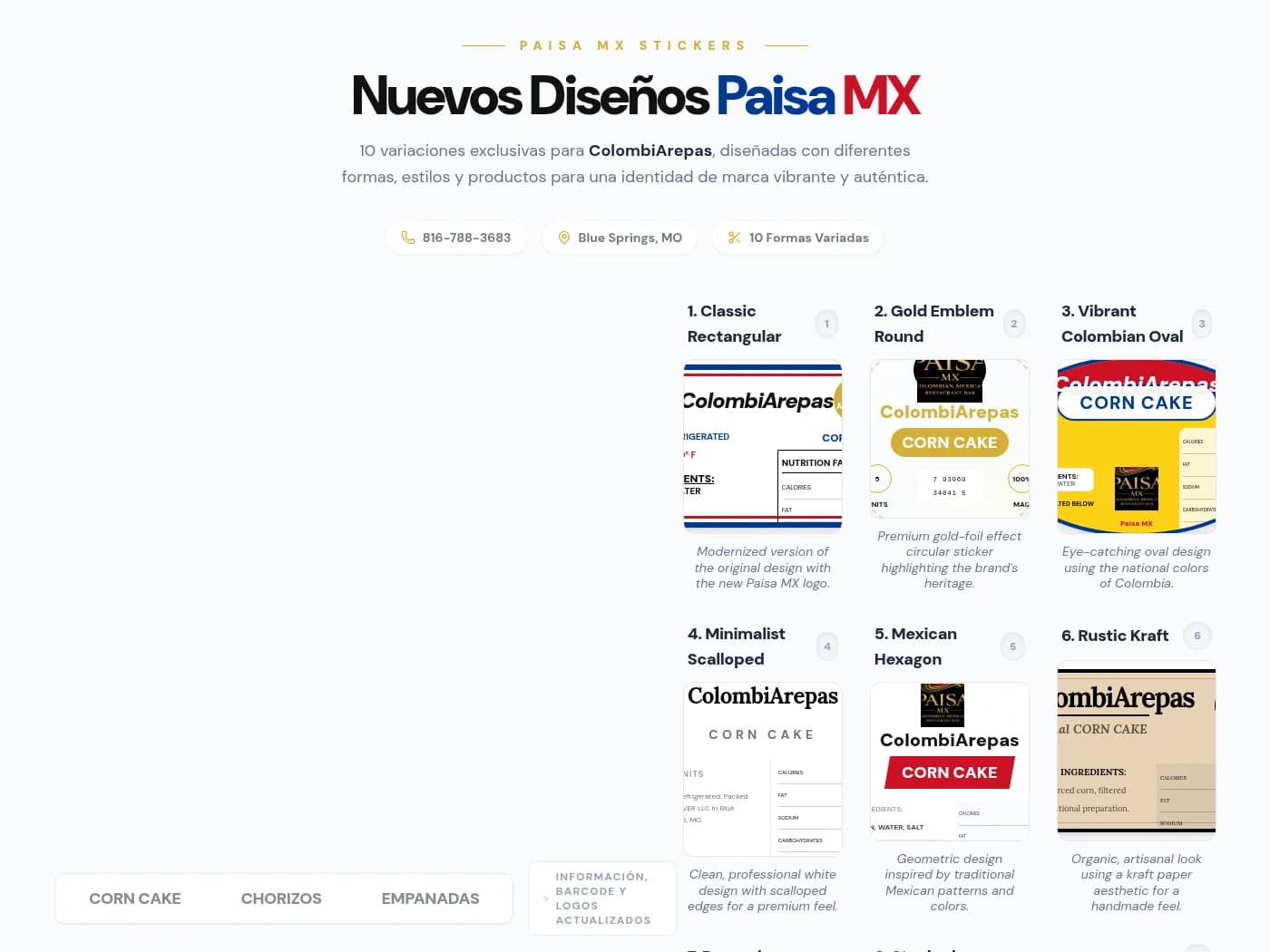 Paisa MX Sticker Designs