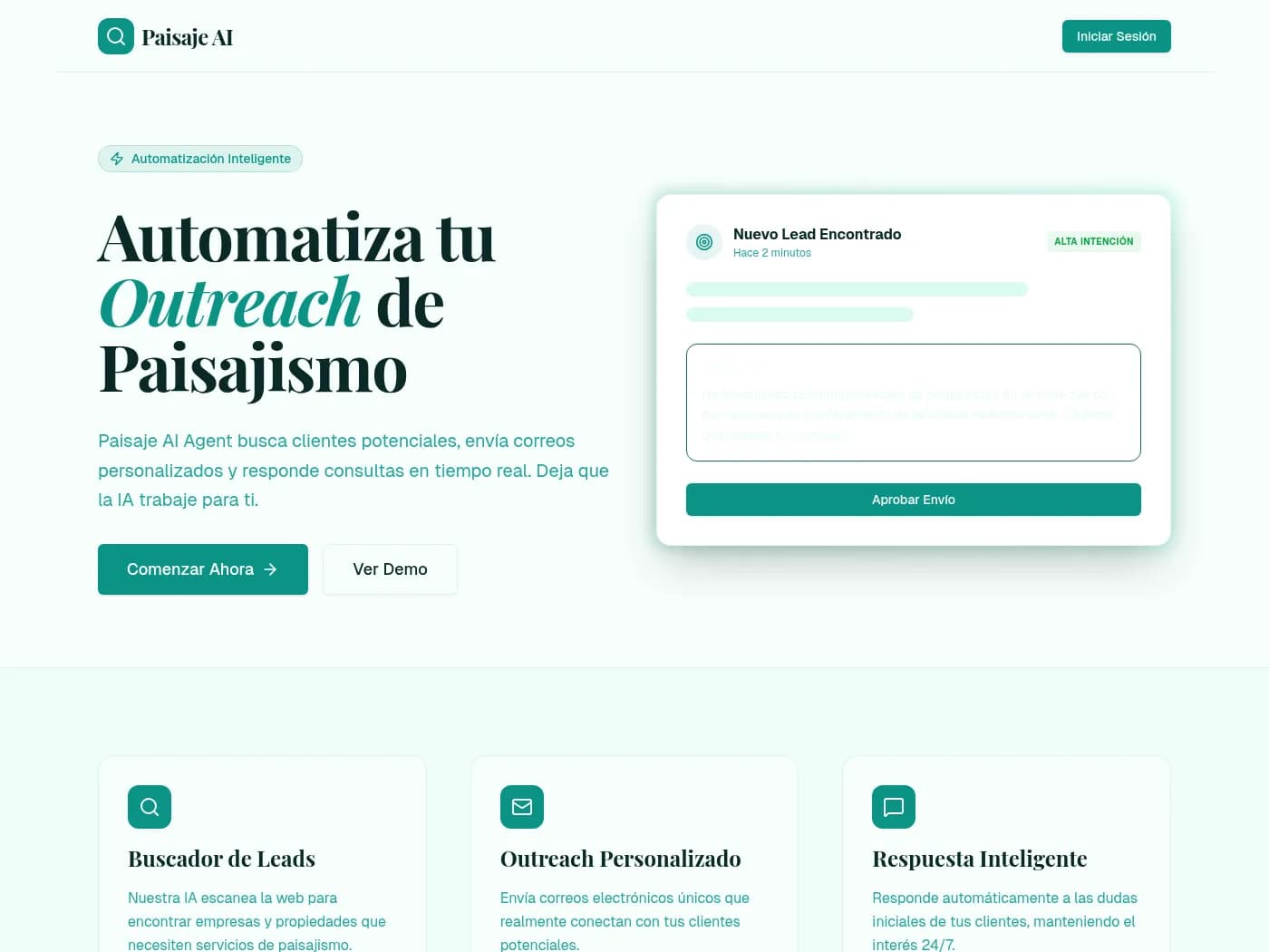 Paisaje AI Agent