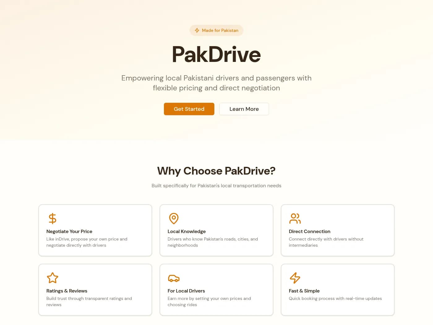 PakDrive Ridesharing