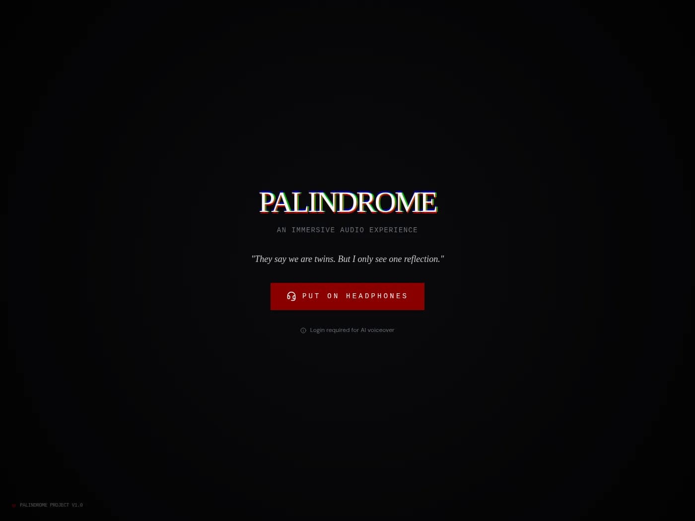 Palindrome Soundscape