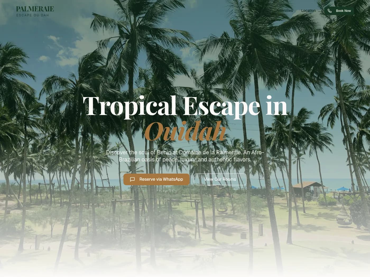 Palmeraie Escape Web