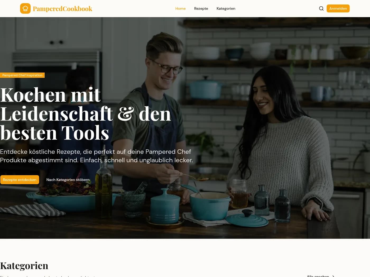 PamperedCookbook Web App