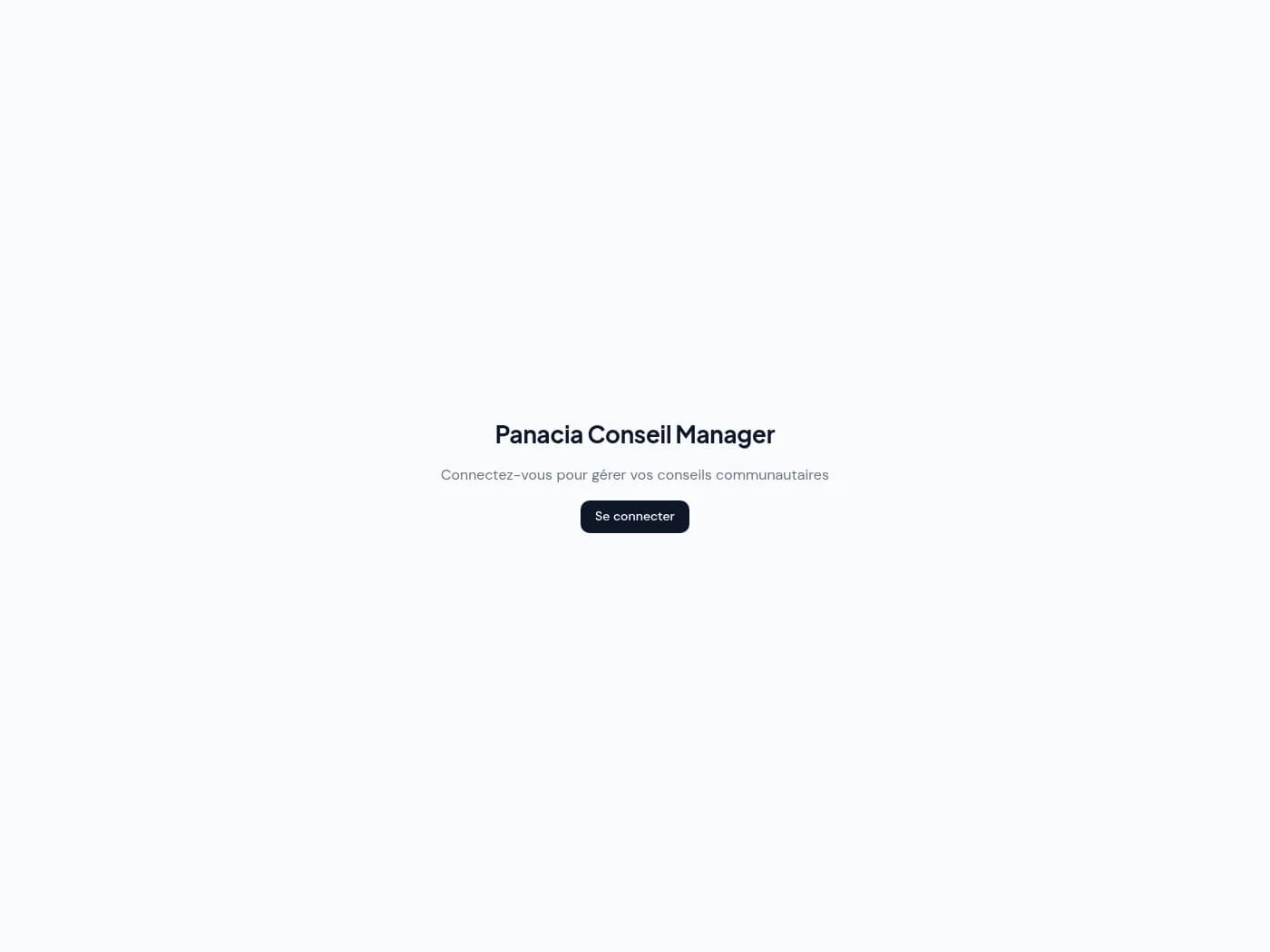 Panacia Conseil Manager