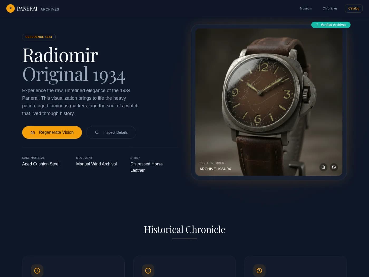 Vintage Panerai Visualizer