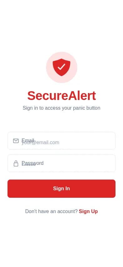 Panic Button Mobile App