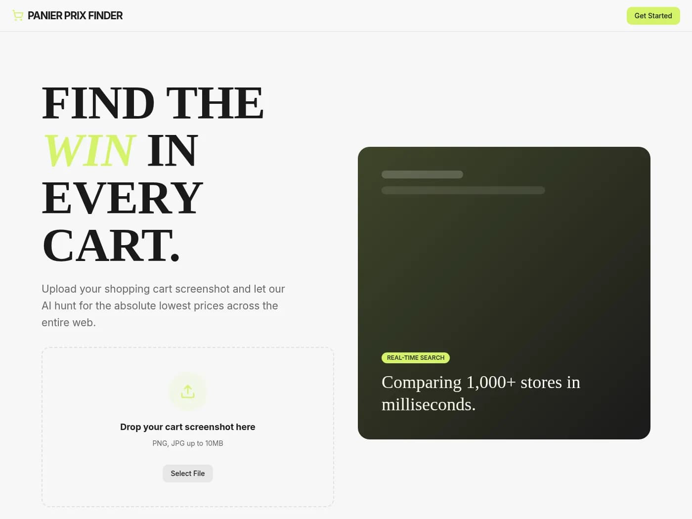 Panier Prix Finder