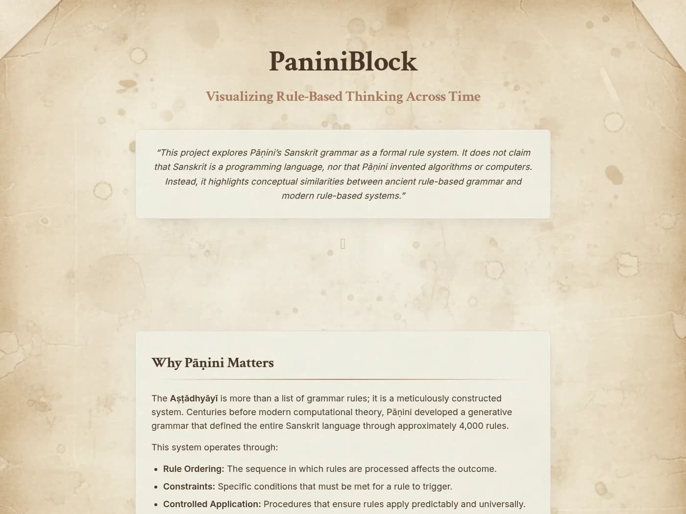 PaniniBlock Manuscript App