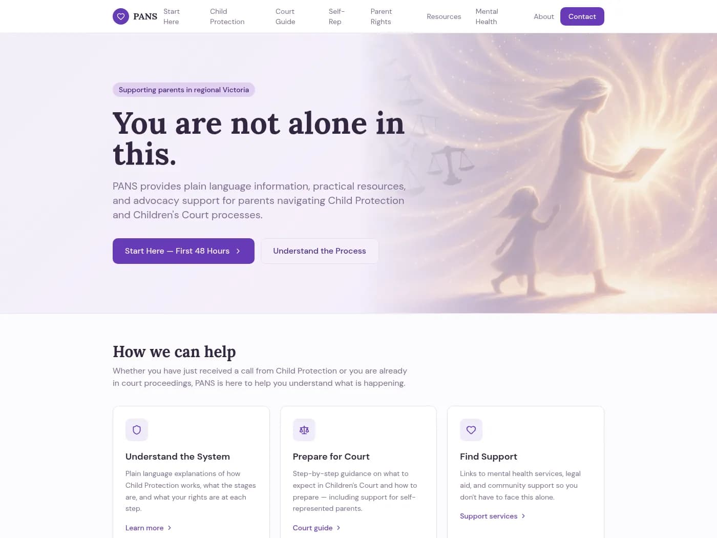 PANS Parent advocacy navigation
