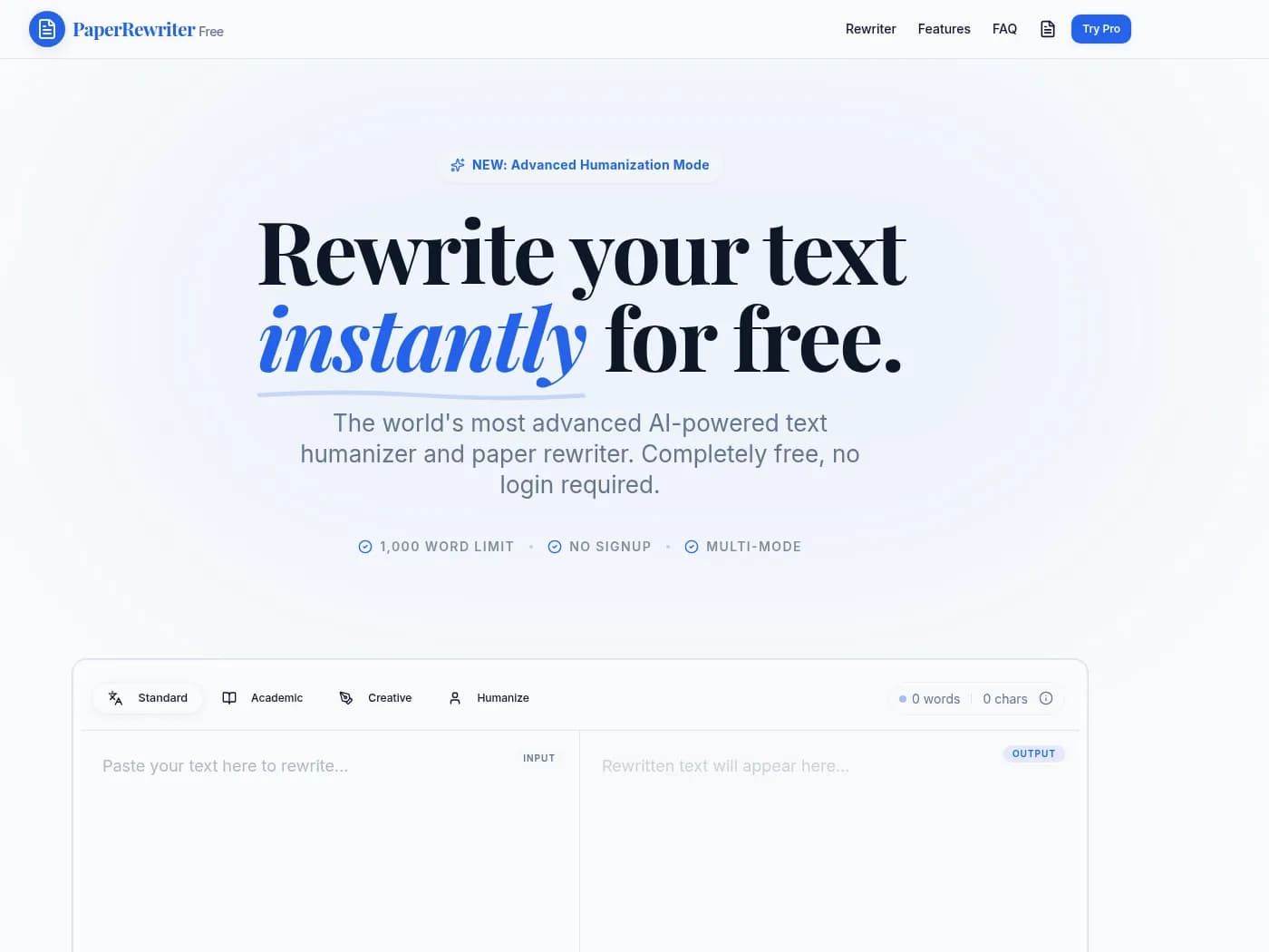 PaperRewriter Free
