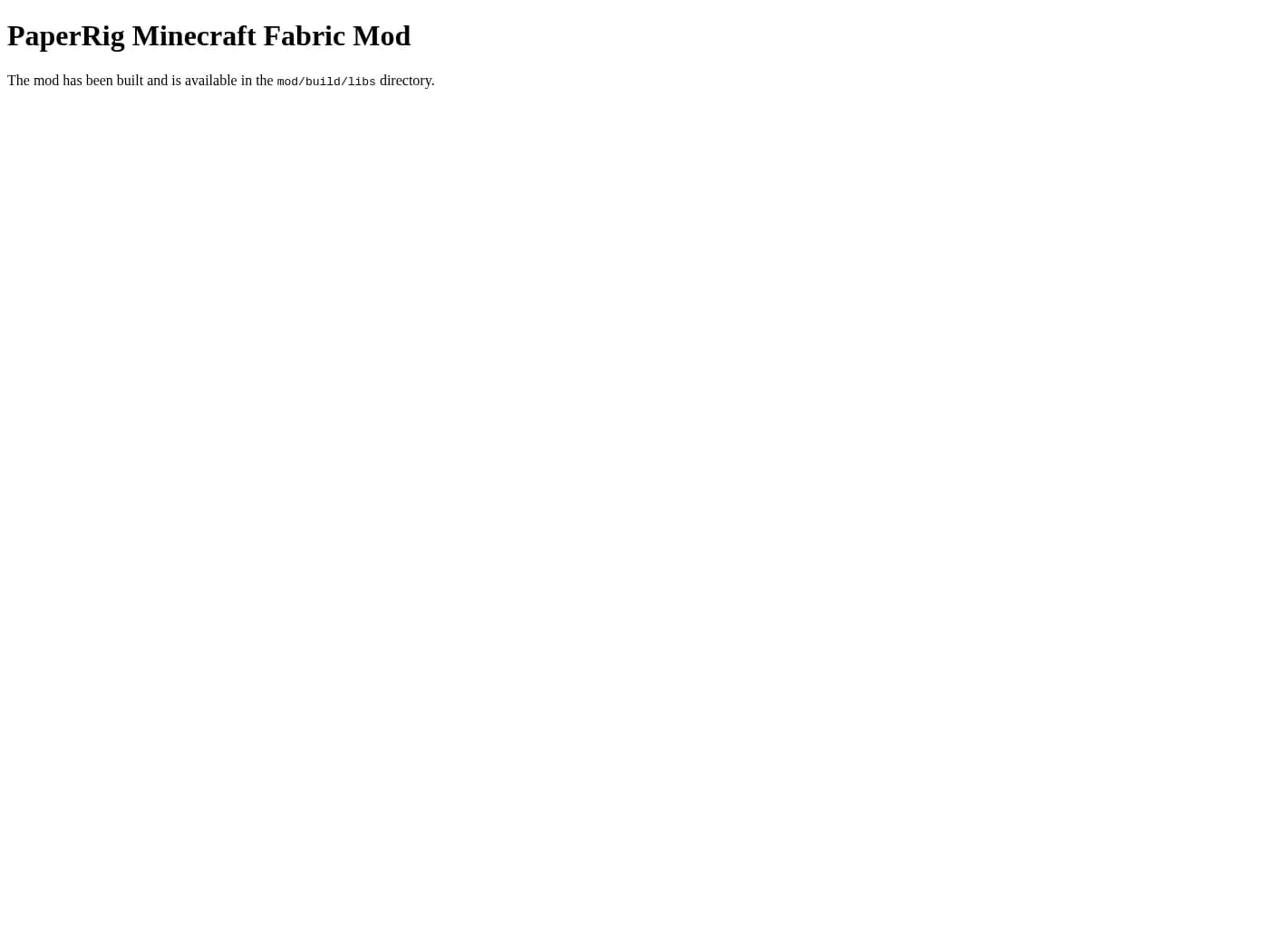 PaperRig Fabric Mod