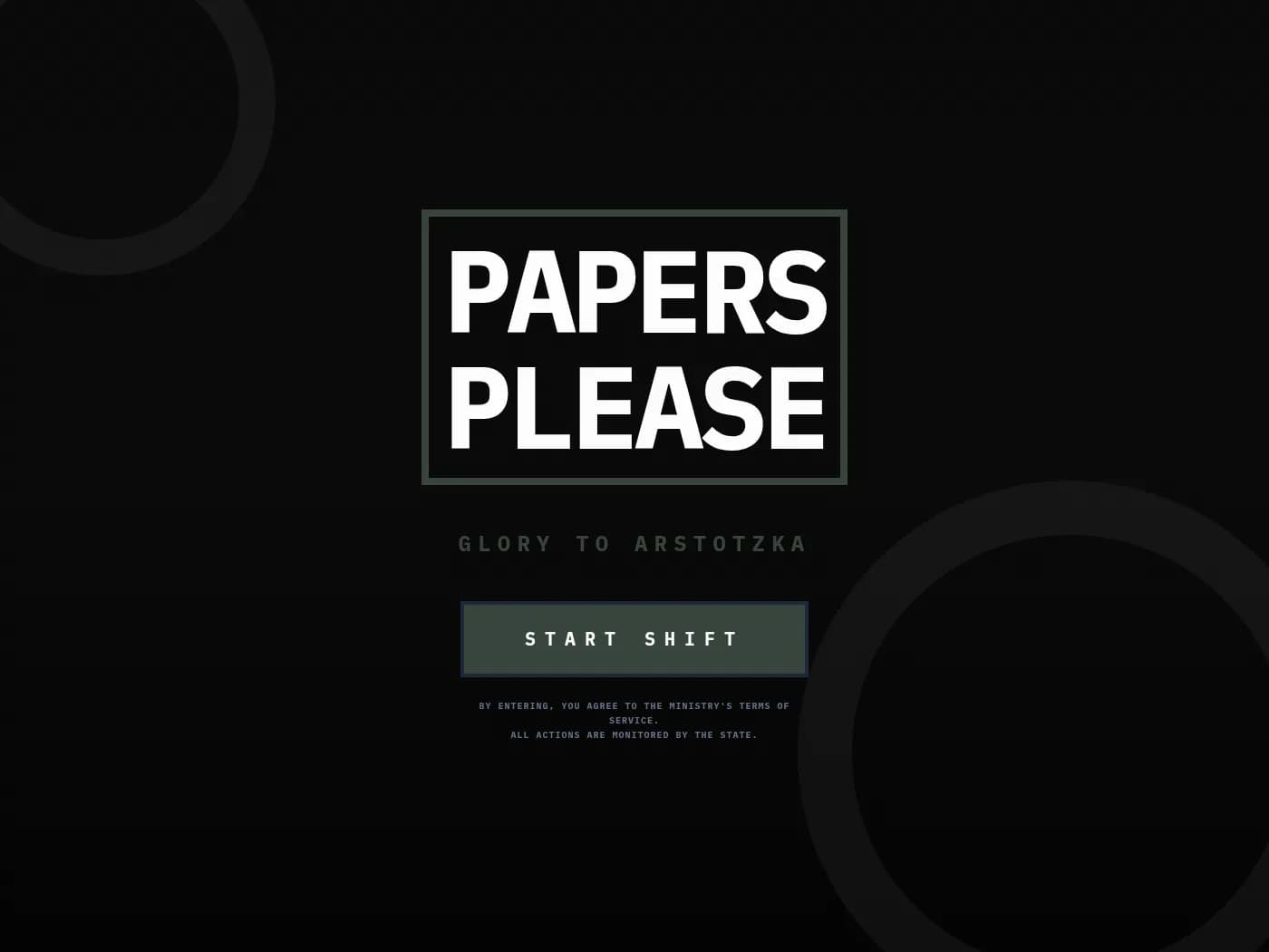 Papers Please Clone