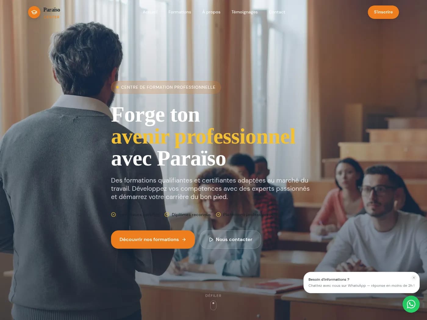 Paraïso Center Website