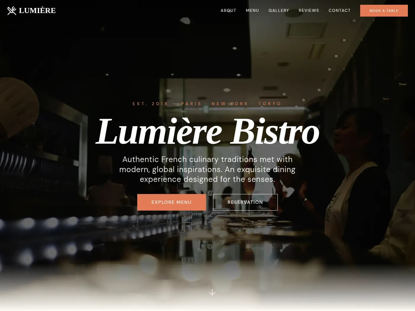 Parallax Bistro Site