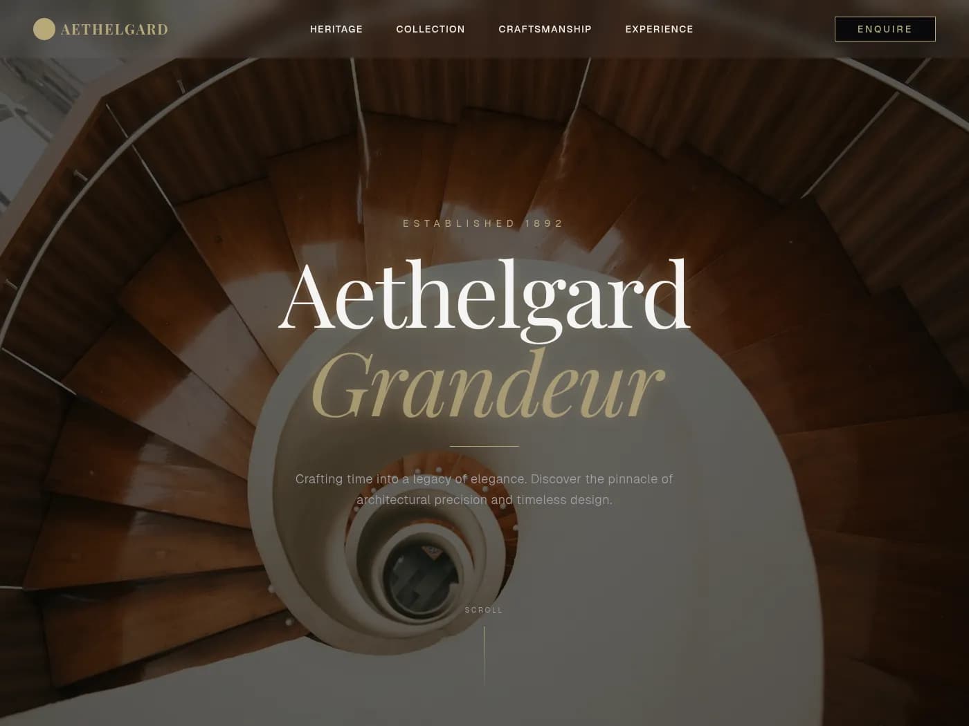 Luxury Parallax Landing