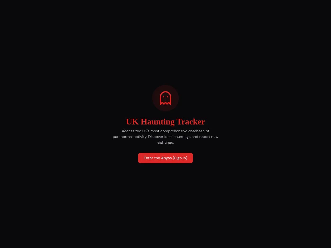 UK Haunting Tracker
