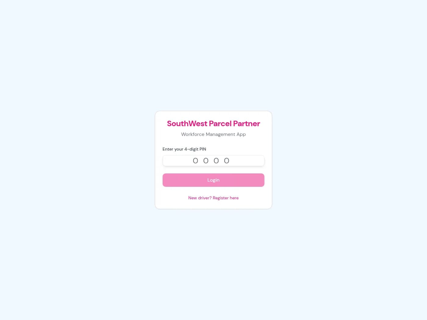 Parcel Partner Workforce App