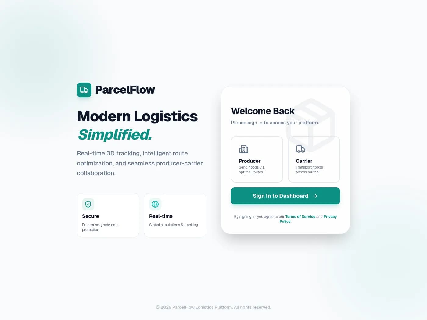 ParcelFlow Platform