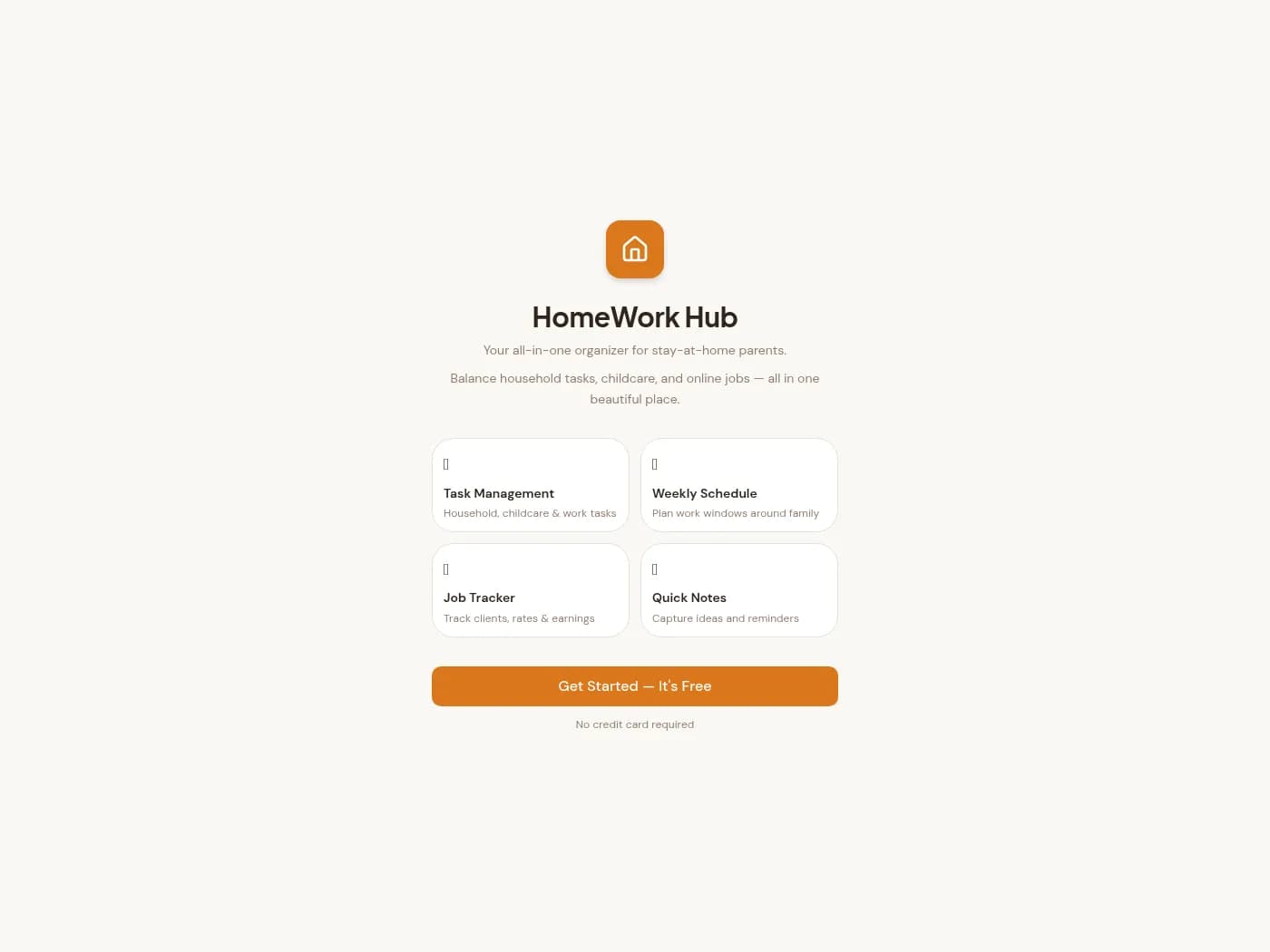 Parent Work Organizer