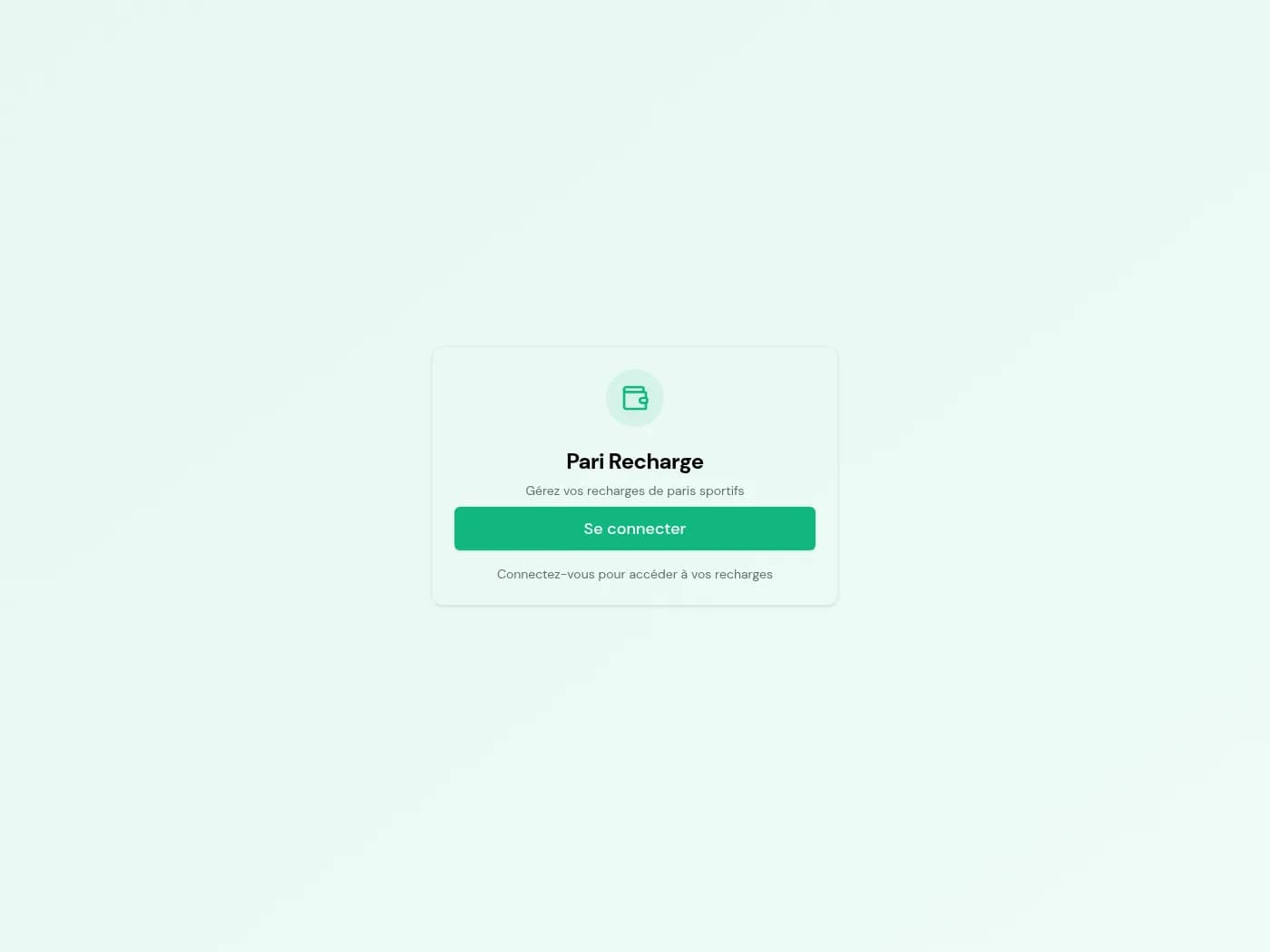 Pari Recharge Manager