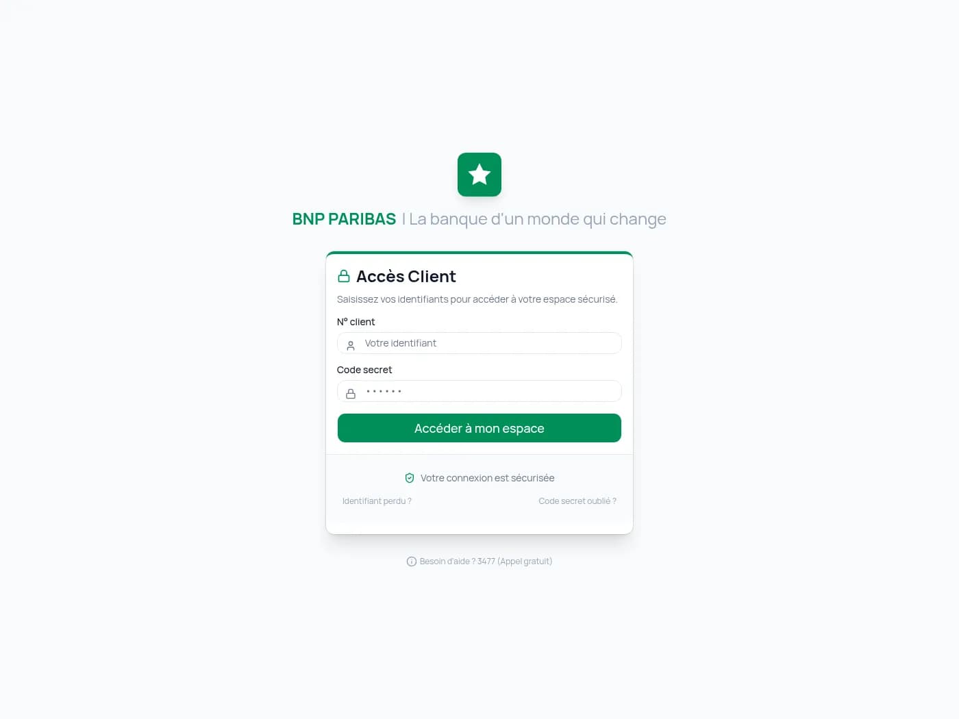 BNP Paribas Client Portal