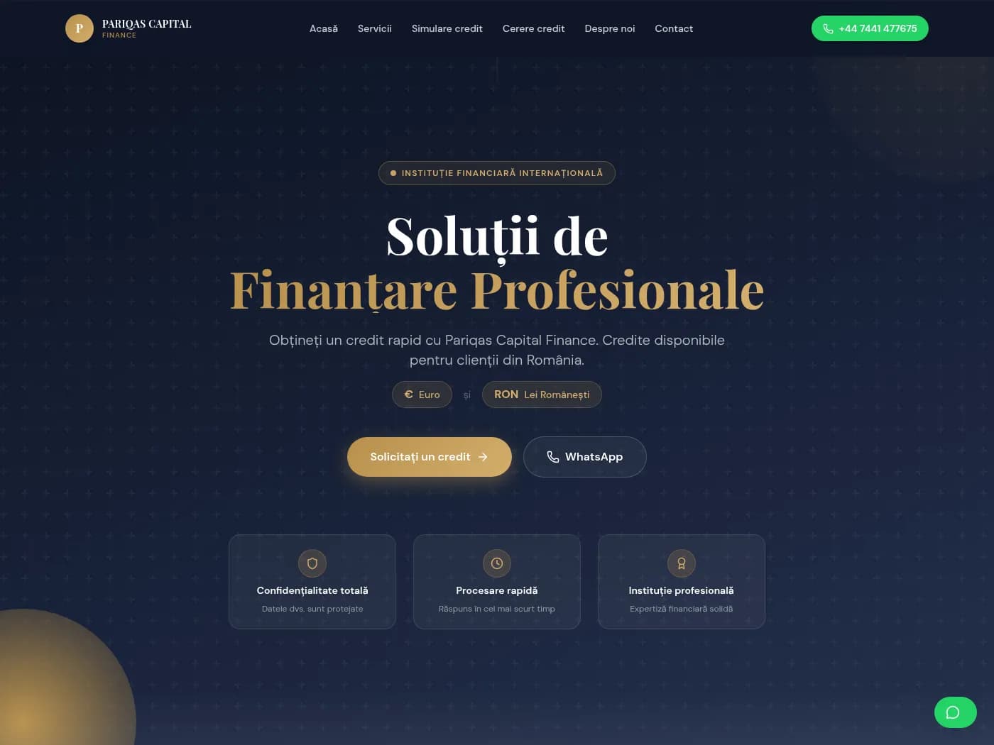 Pariqas Capital Finance Site