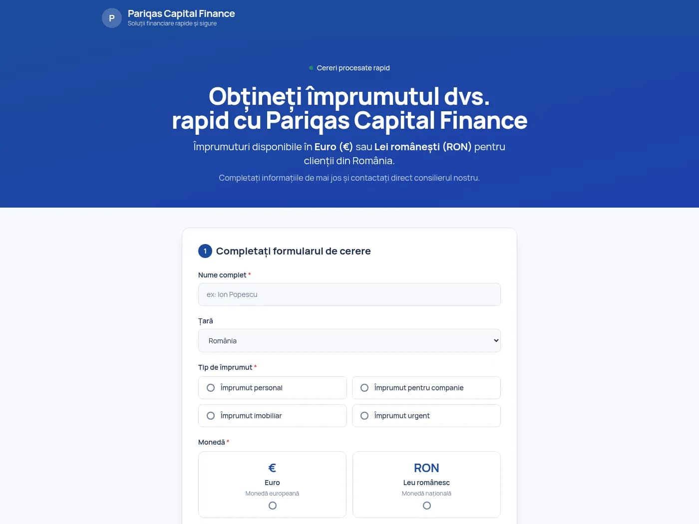 Pariqas Prêt Express