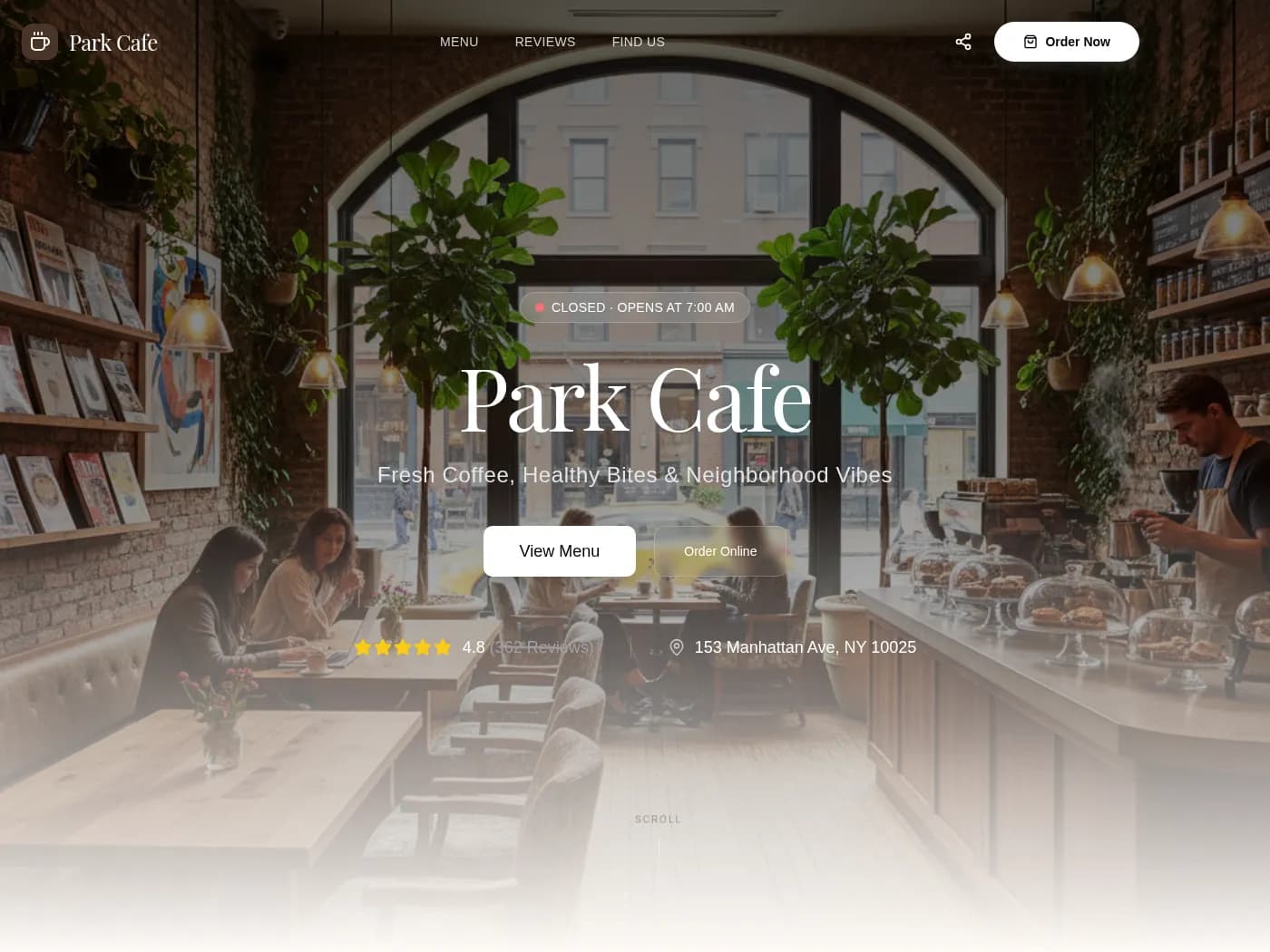 Park Cafe Web Profile