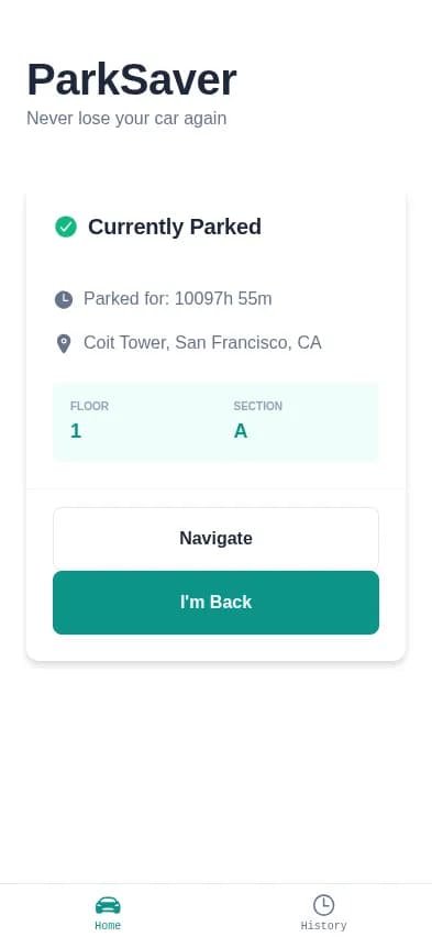 ParkSaver App