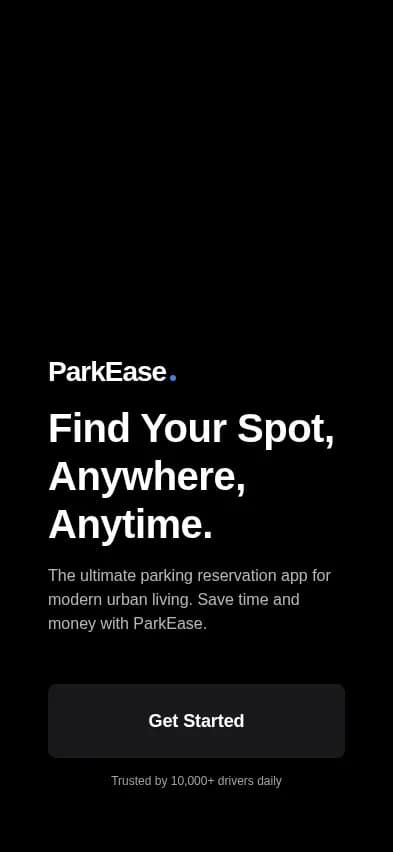 ParkEase Mobile App