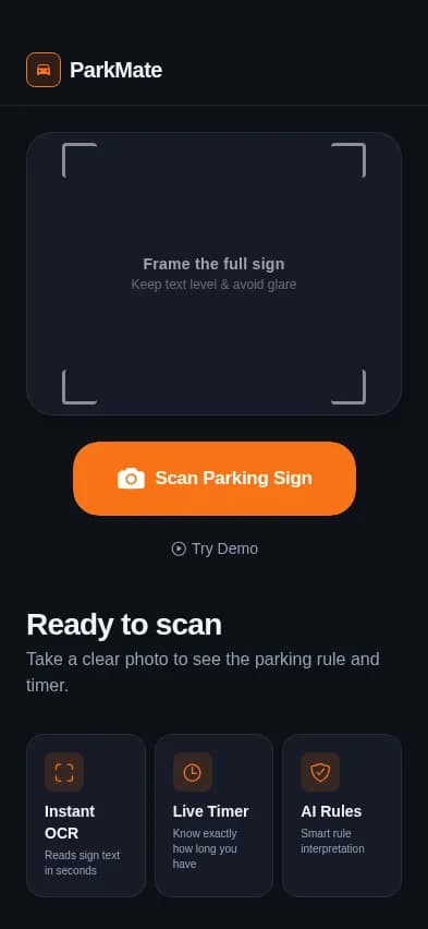 ParkMate Facelift