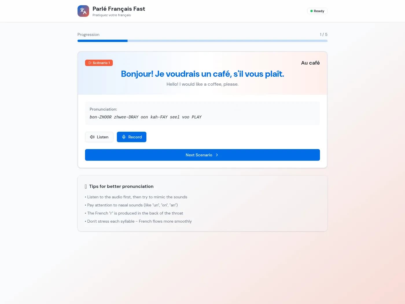Parlé Français Fast