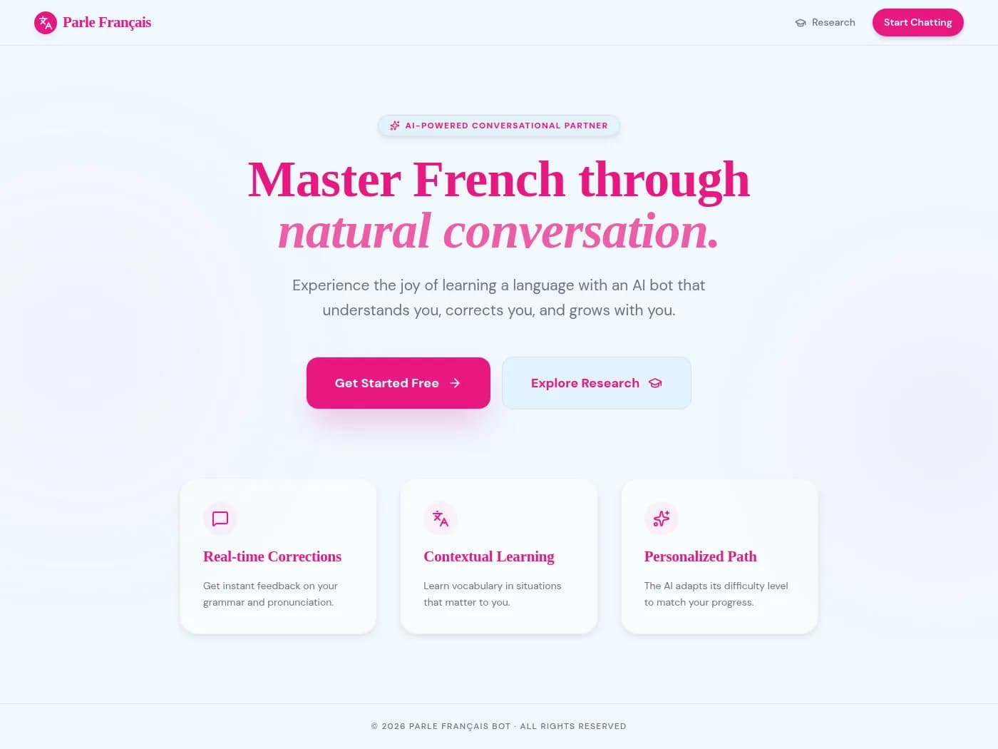 Parle Français Bot