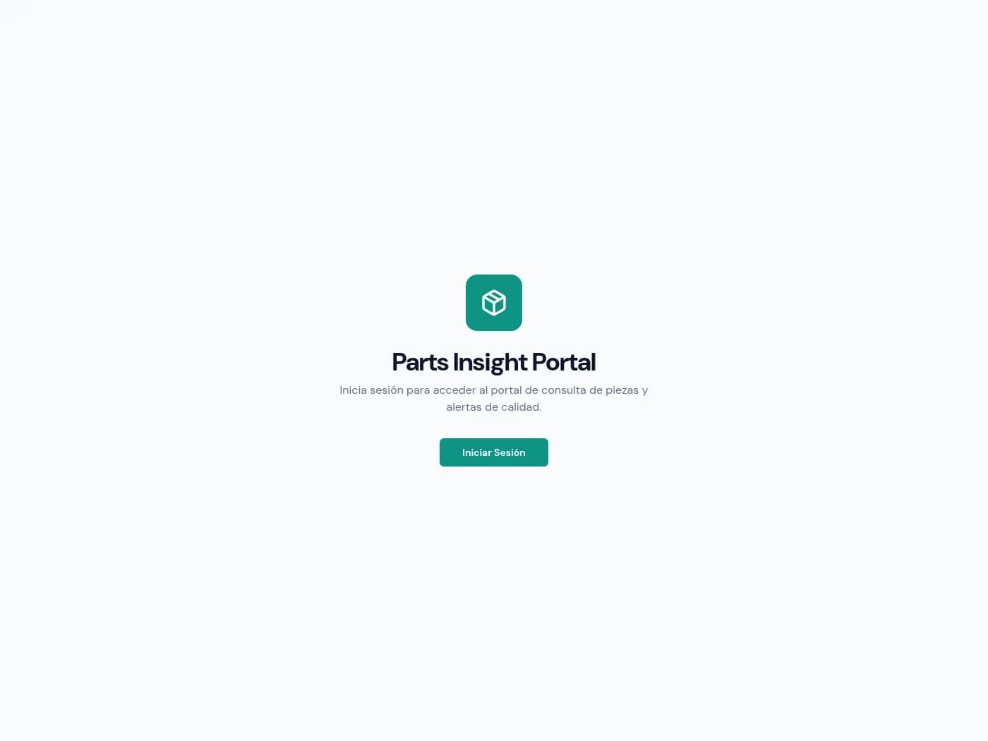 Parts Insight Portal