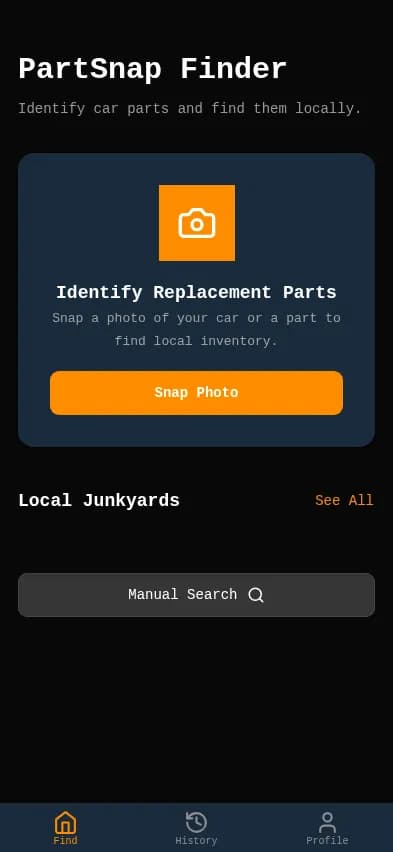 PartSnap Finder