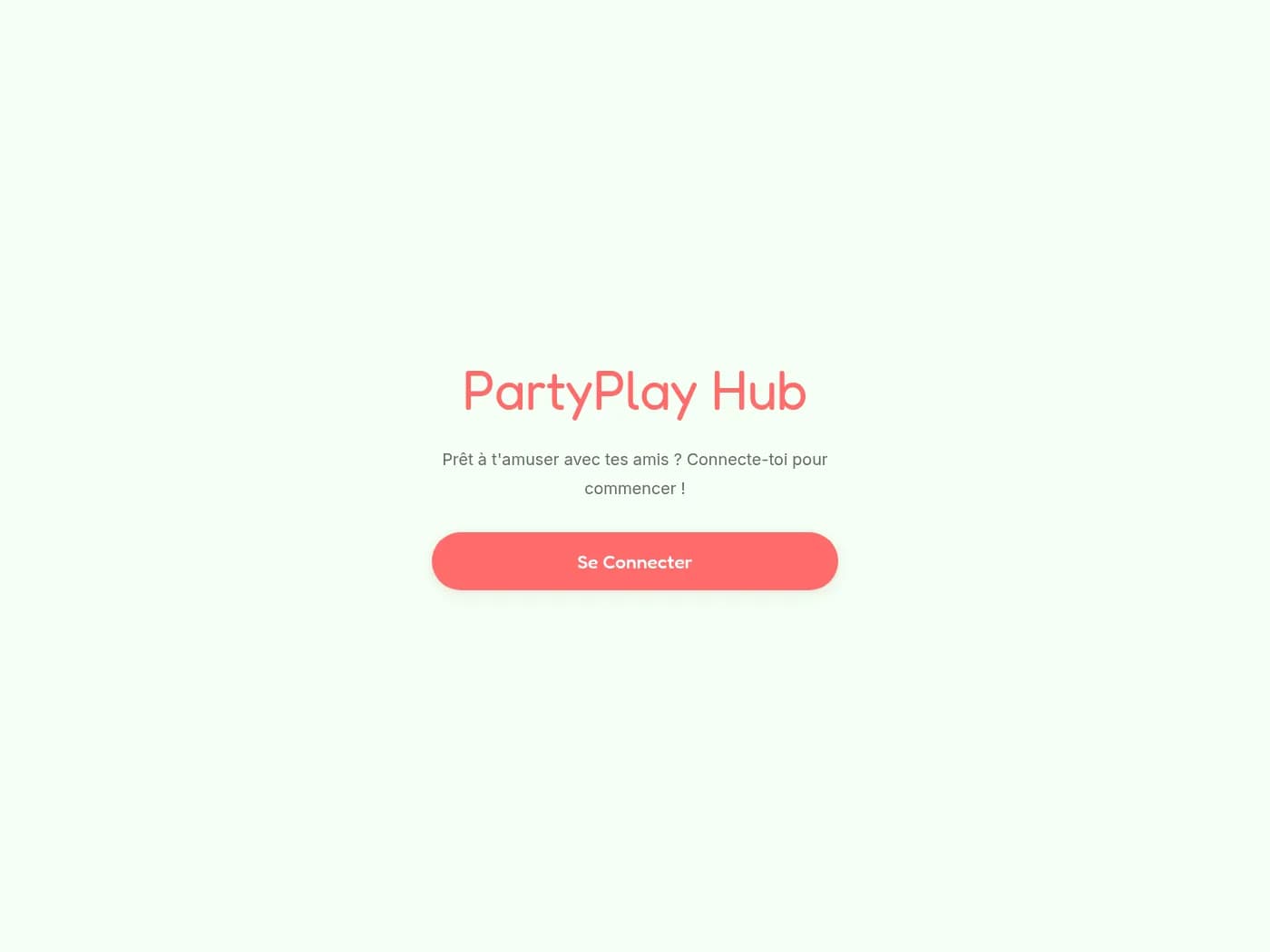 PartyPlay Friends Hub