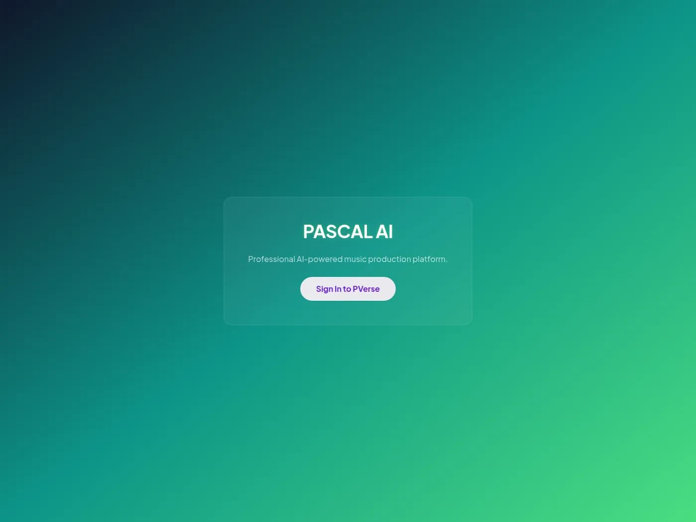 PASCAL AI Music Studio