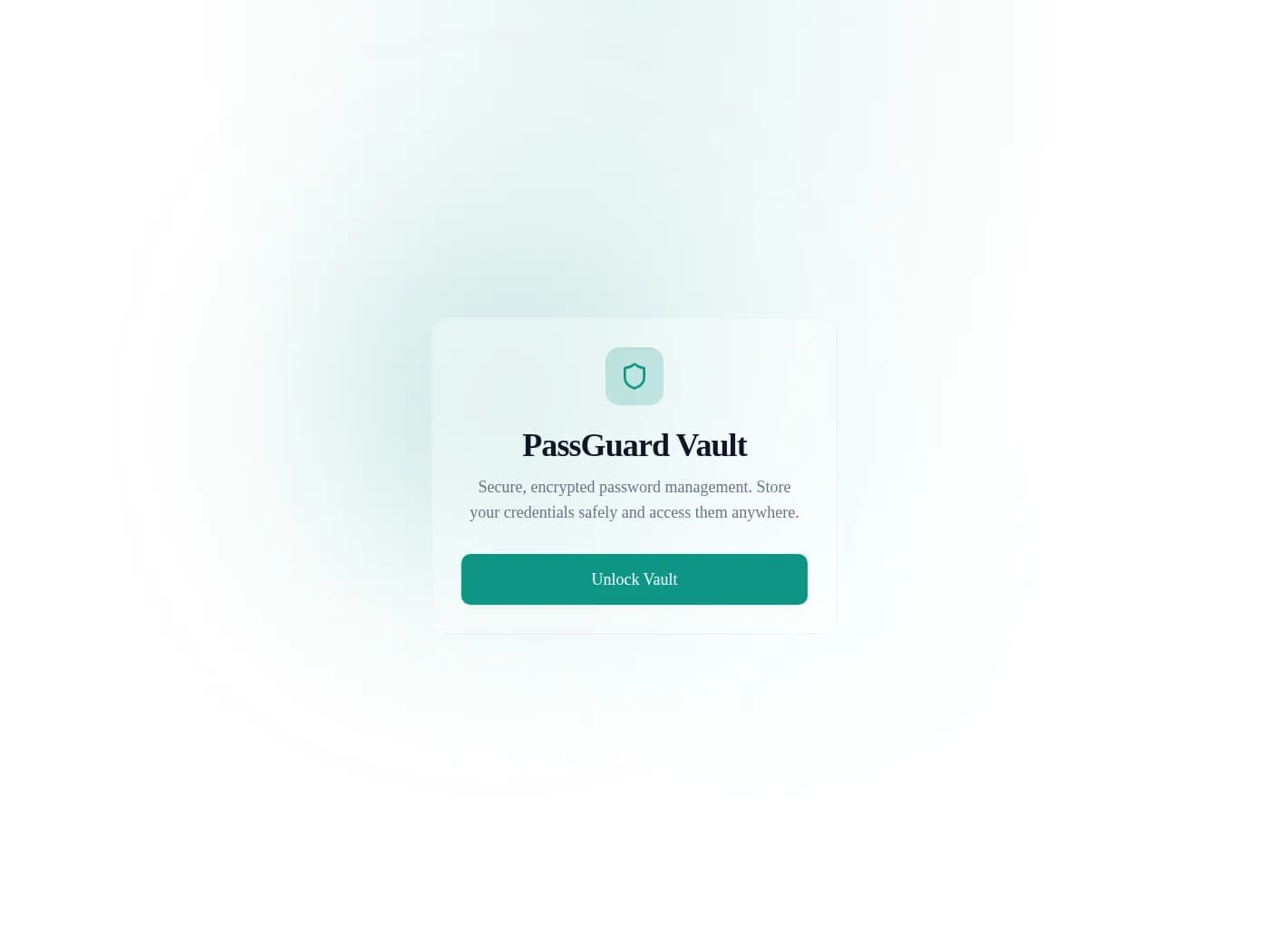 PassGuard Vault