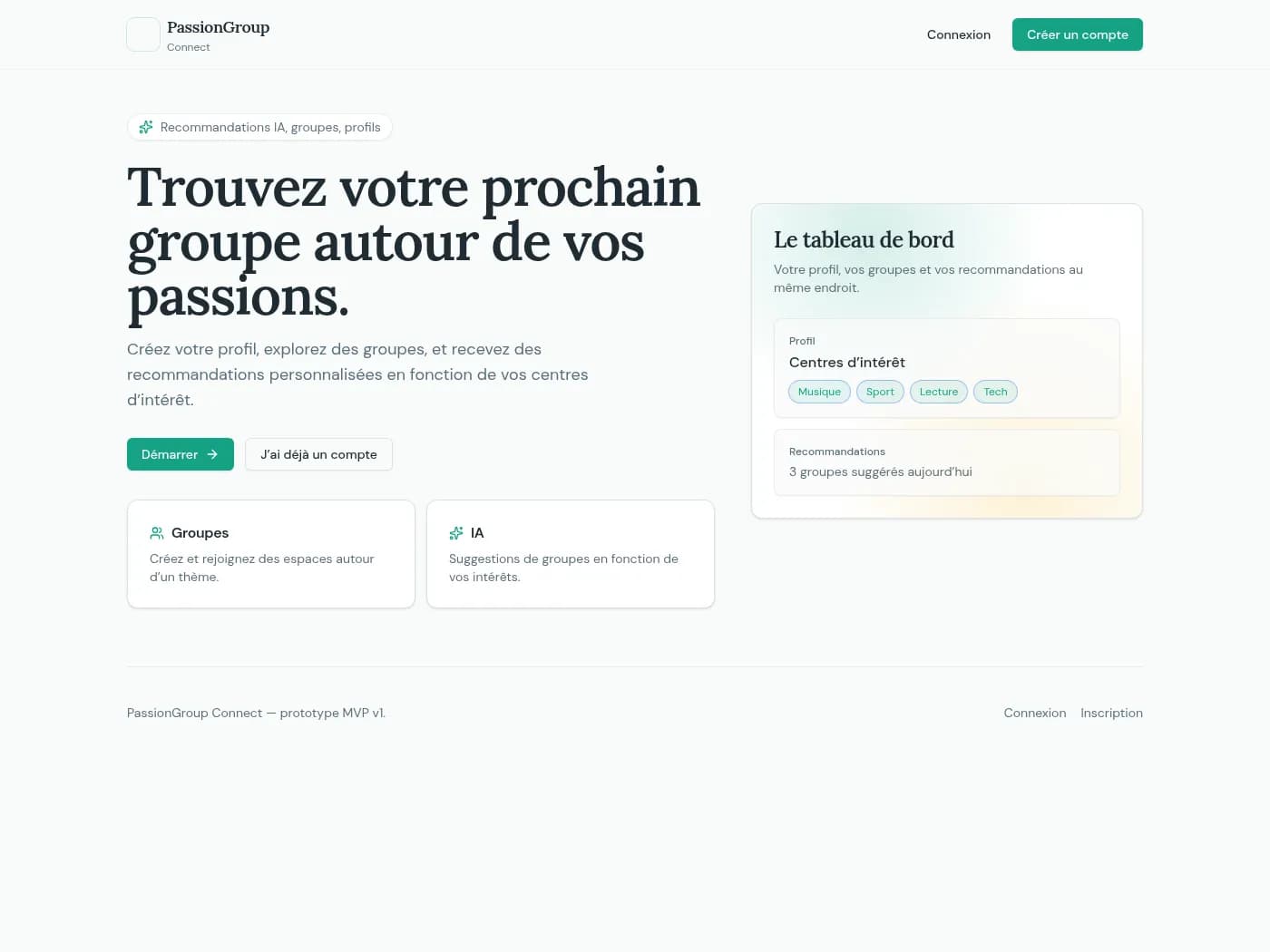 PassionGroup Connect